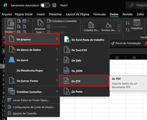Como Importar PDF No Excel Power Query Guia Do Excel