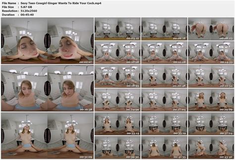 Ginger Grey Scene Sexy Teen Cowgirl Ginger Wants To Ride Your Cock