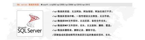 sql数据库修复 oracle数据库修复 恢复 mysql数据库修复 sybase数据库恢复 bitlocker解密 bitlocker数据