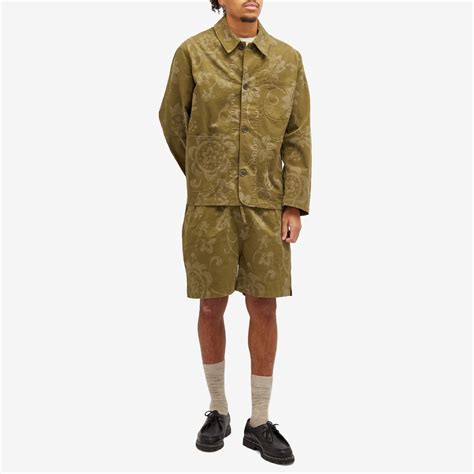 Ymc Mens Print Shorts In Olive Floral Ymc