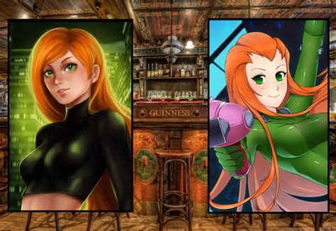 Kim Possible Vs Sam Totally Spies Bar Fight By Stewiegriffin2 On