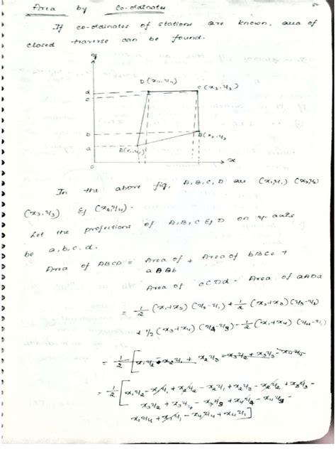 Area By Coordinates Pdf