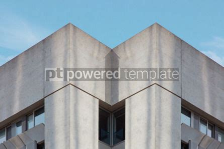 Concrete Building Exterior Corner With Geometric Design Ai 그림 Photo