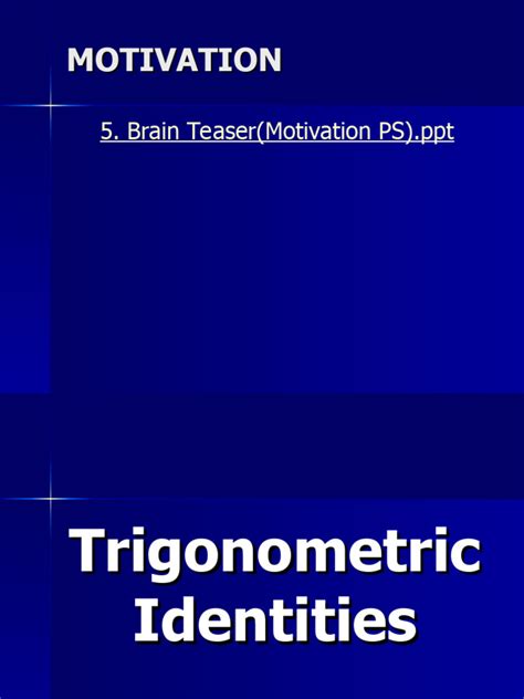 Proving Trigo Identities Pdf Trigonometric Functions Trigonometry