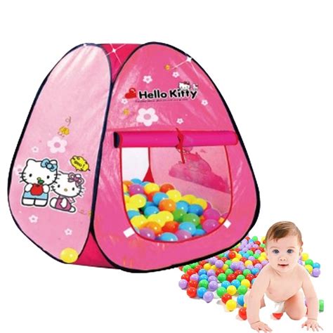 Hello Kitty Triangle Pop Tent With Bolls