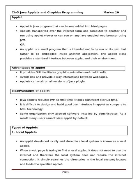 ch 5 java notes pdf method computer programming html element