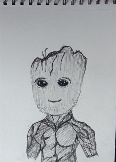 Pin By Art Of Artist On Groot Charcoal Drawing Sketches Drawings