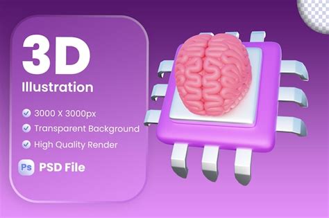 Premium Psd 3d Illustration Of Artificial Intelligence