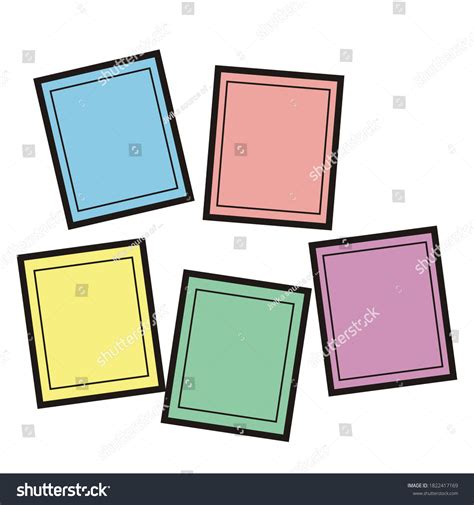 Abstract Rectangular Colorful Frames Background Stock Illustration