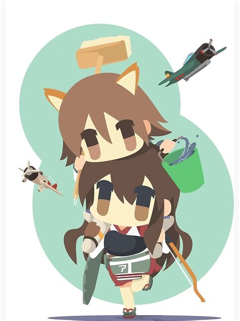 Akatsuki And Kaga Class Anime Girls Poster For Sale By Clienter Team