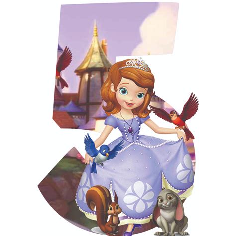 Display Mdf Numero 5 Princesa Sofia 60cm Shopee Brasil