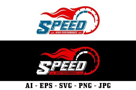 Speed High Performance Logo Design Collection Eps Ai Svg