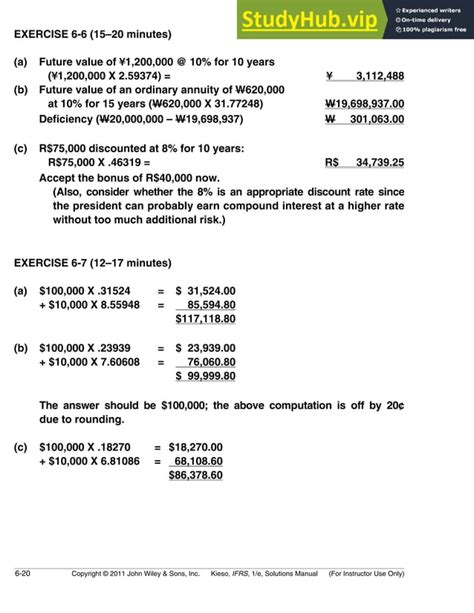 Accounting And The Time Value Of Money Assignment Classification Table By Topic Topics