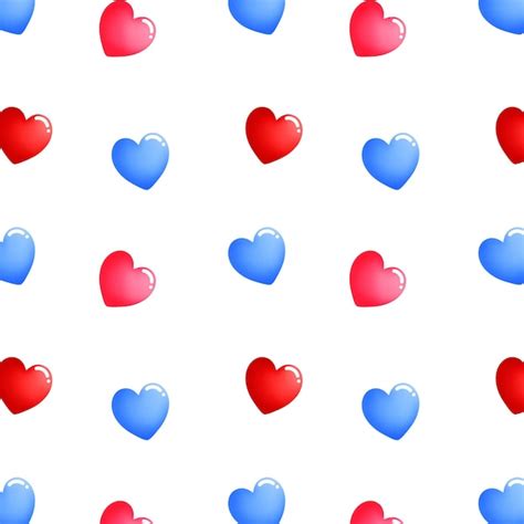Premium Psd Colorful Hearts Repeating Pattern