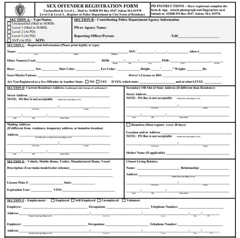 Sex Offender Notice Templates 4 Free Printable Word Excel And Pdf