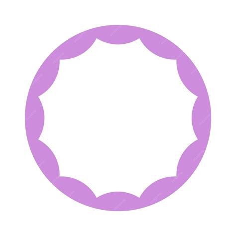 Premium Vector Cute Scallop Border Frame Element