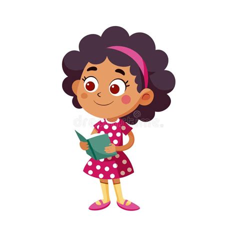 Vibrant Cartoon Girl With Thoughtful Mind Stock Vector Illustration Of Uniqueness Imagination