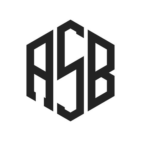 Premium Vector Asb Logo Design Initial Letter Asb Monogram Logo Using