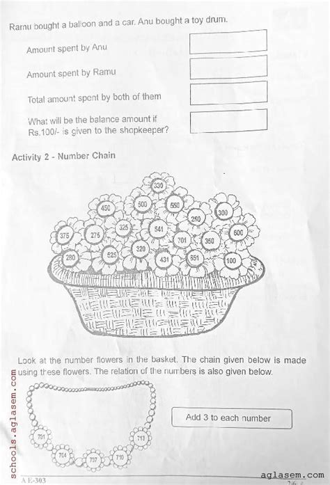 Class 3 Maths Onam Exam Question Paper 2024 Kerala Std 3 First Term Maths Question Paper Pdf