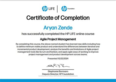 Agileprojectmanagement Hp Aryan Zende