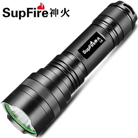 Supfire神火l6 Xpe R5强光手电筒t6 L2充电led户外灯26650远射王（功率5w）中型手电筒报价 参数 图片 视频 怎么样