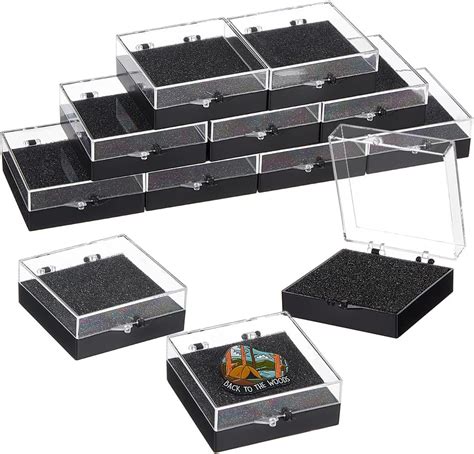 Olycraft 12pcs Clear Plastic T Box For Pin 25x22x09