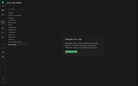 what s your opinion of adding a cron job interface to the dashboard r supabase