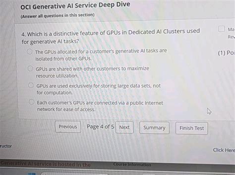 OCI Generative AI Service Deep Dive Answer StudyX