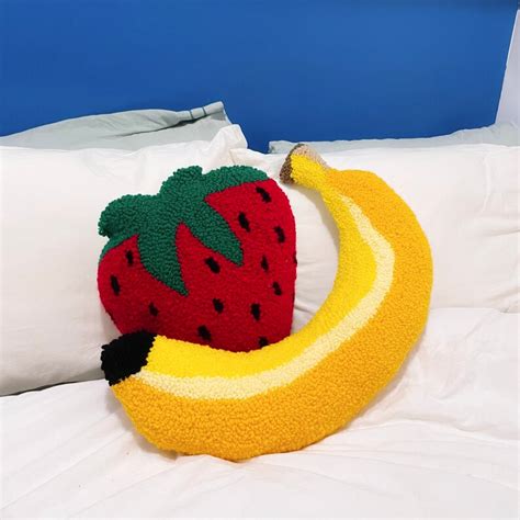 Tufted Banana Pillow Etsy
