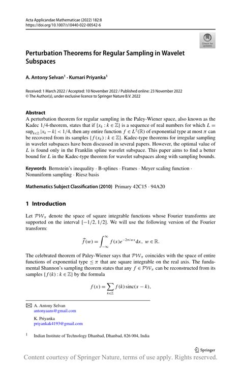 Perturbation Theorems For Regular Sampling In Wavelet Subspaces