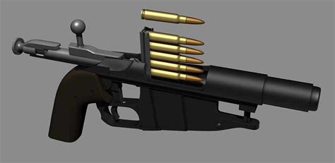Modified Mosin Nagant Obrez Star Wars Style Zbrushcentral