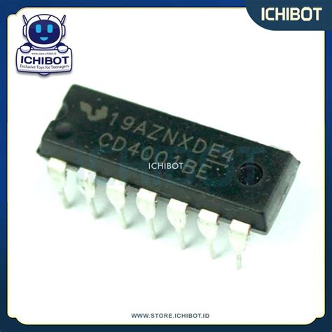 Ic Cmos 4001 Cd4001 Cd4001be Dip 14 Four 2 Input Nor Gate Shopee Malaysia