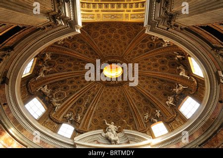 Interior Of The Church Of Sant Andrea Al Quirinale Rome Italy Stock