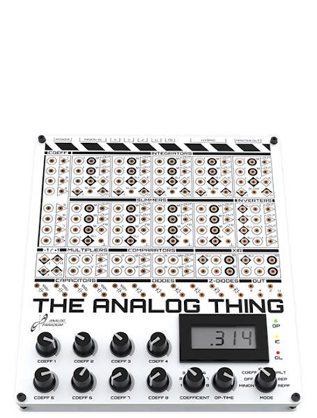 Matrixsynth Anabrid Analog Thing Analog Computer
