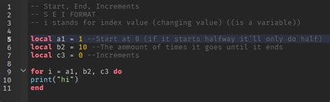 Are You Able To Use Variables In A For Loop Scripting Support Developer Forum Roblox