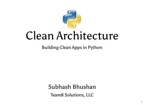 Clean Architecture Applications In Python Pdf Programming Languages