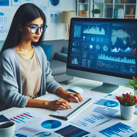 Data Analyst Hd Stock Images Premium Ai Generated Image