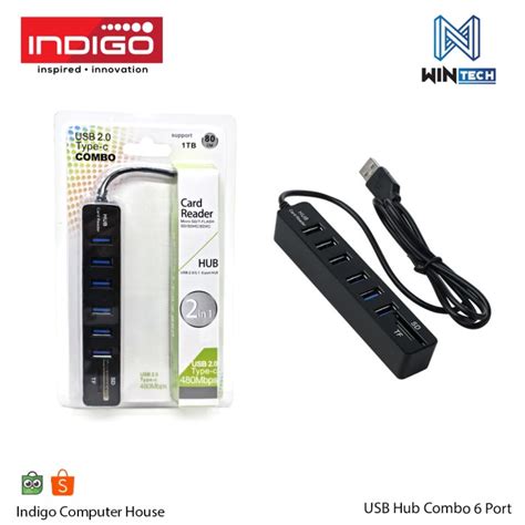 Jual Hub Combo Port Usb Hub Port In Combo Card Reader Sd Tf Card Shopee Indonesia