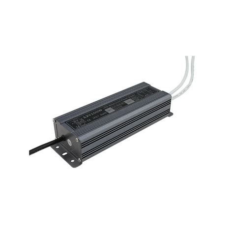 Transformator Aluminiu Slim Pentru Banda Led 12v Dc 100w Ip67