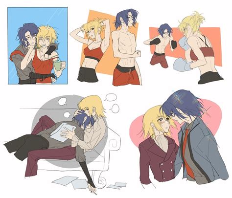 Cagalli Yula Athha And Athrun Zala Gundam And 2 More Drawn By