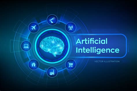 Ai Artificial Intelligence Ai Digital Brain Vector Image The Best