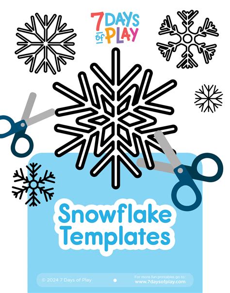 Snowflake Template Printable