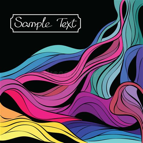 Psychedelic Dark Stock Vector Illustration Of Funky 43928939