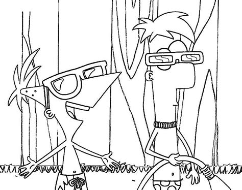 Isabella Phineas And Ferb Coloring Pages