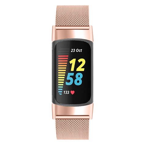 Rose Gold Milanese Strap For Fitbit Charge 5 And Charge 6 Fitstraps™