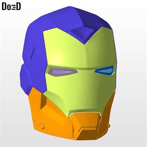 Iron Man Mark Xv Mk 15 Sneaky Helmet 3d Printable Model Print File Stl