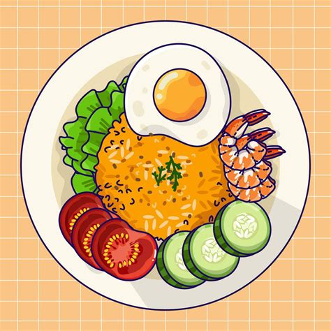Fried Rice Vector Illustration 30771901 Vector Art At Vecteezy