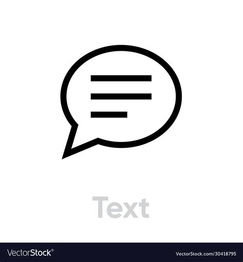 Text Message Icon Vector Smartphone Phone Message Icon Symbol Vector