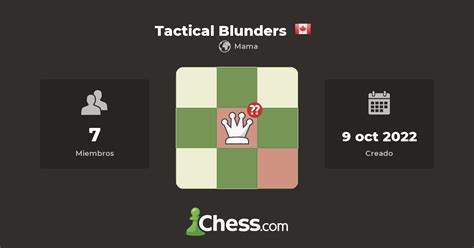 Tactical Blunders Club De Ajedrez