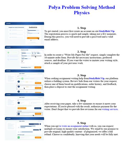Polya Problem Solving Method Physics Pdf Attachment Theory Infants
